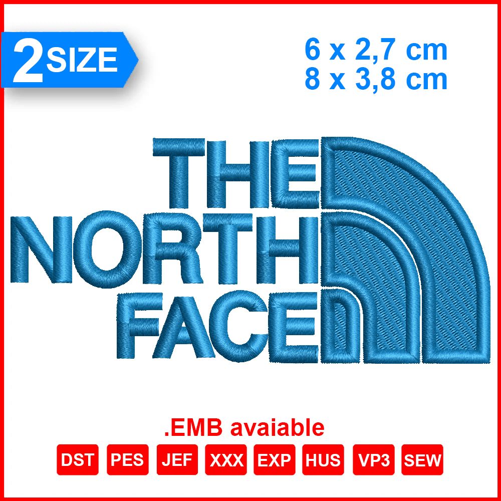 The North Face Luxury Logo Embroidery Design | Inspire Uplift