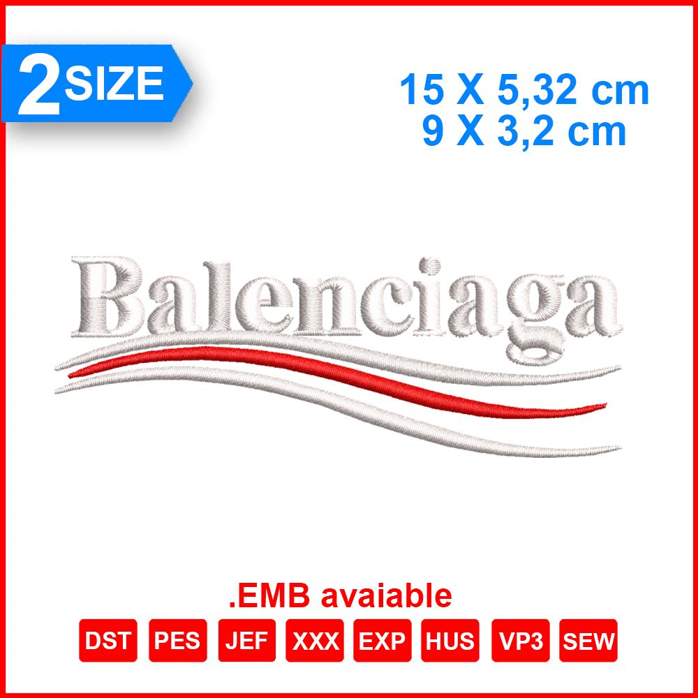 Balenciaga Political Campaign Luxury Logo Embroidery Design | Inspire ...