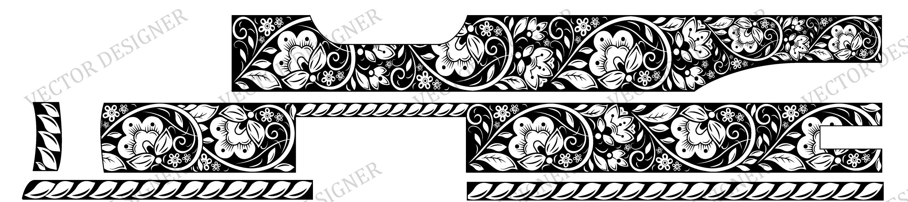 Laser Engraving Vector Design Colt 1911 Government "SCROLLWO | Inspire ...