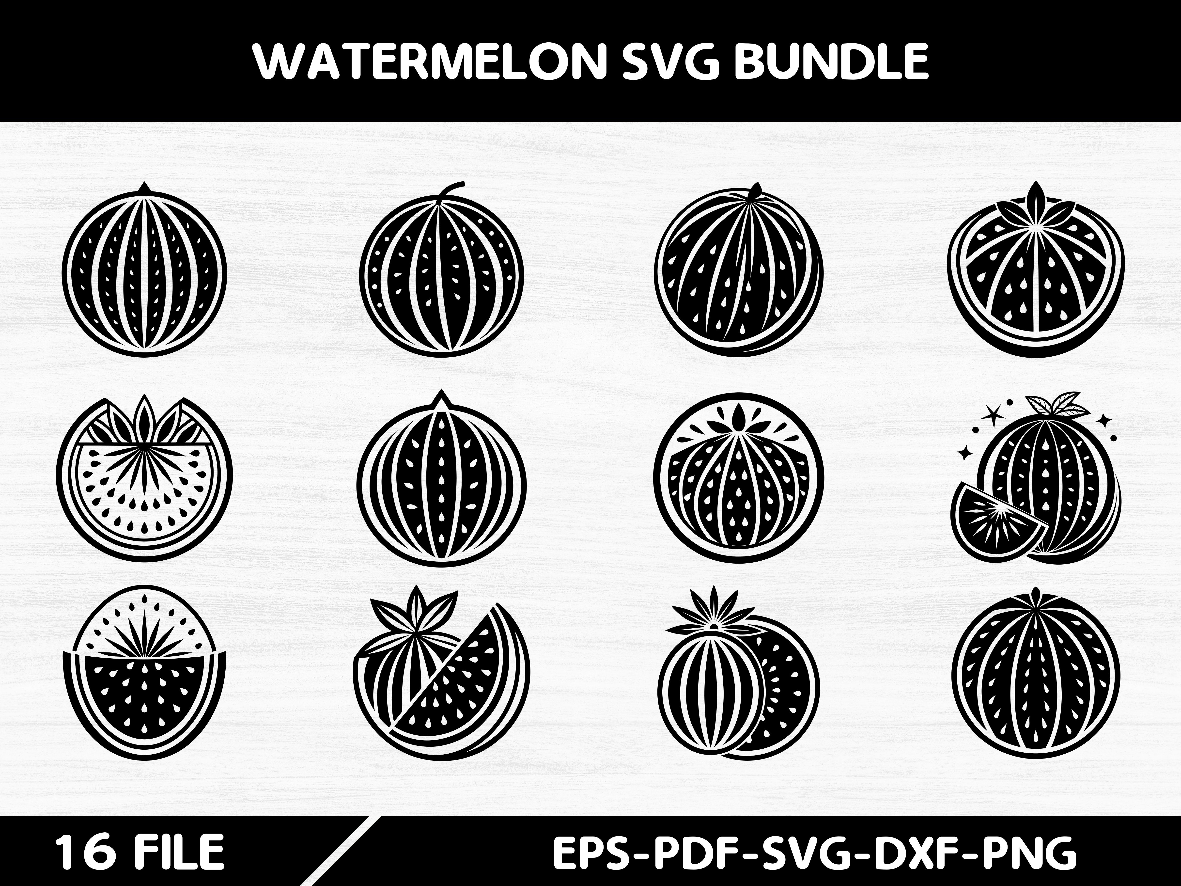 Watermelon SVG bundle 1 | Inspire Uplift
