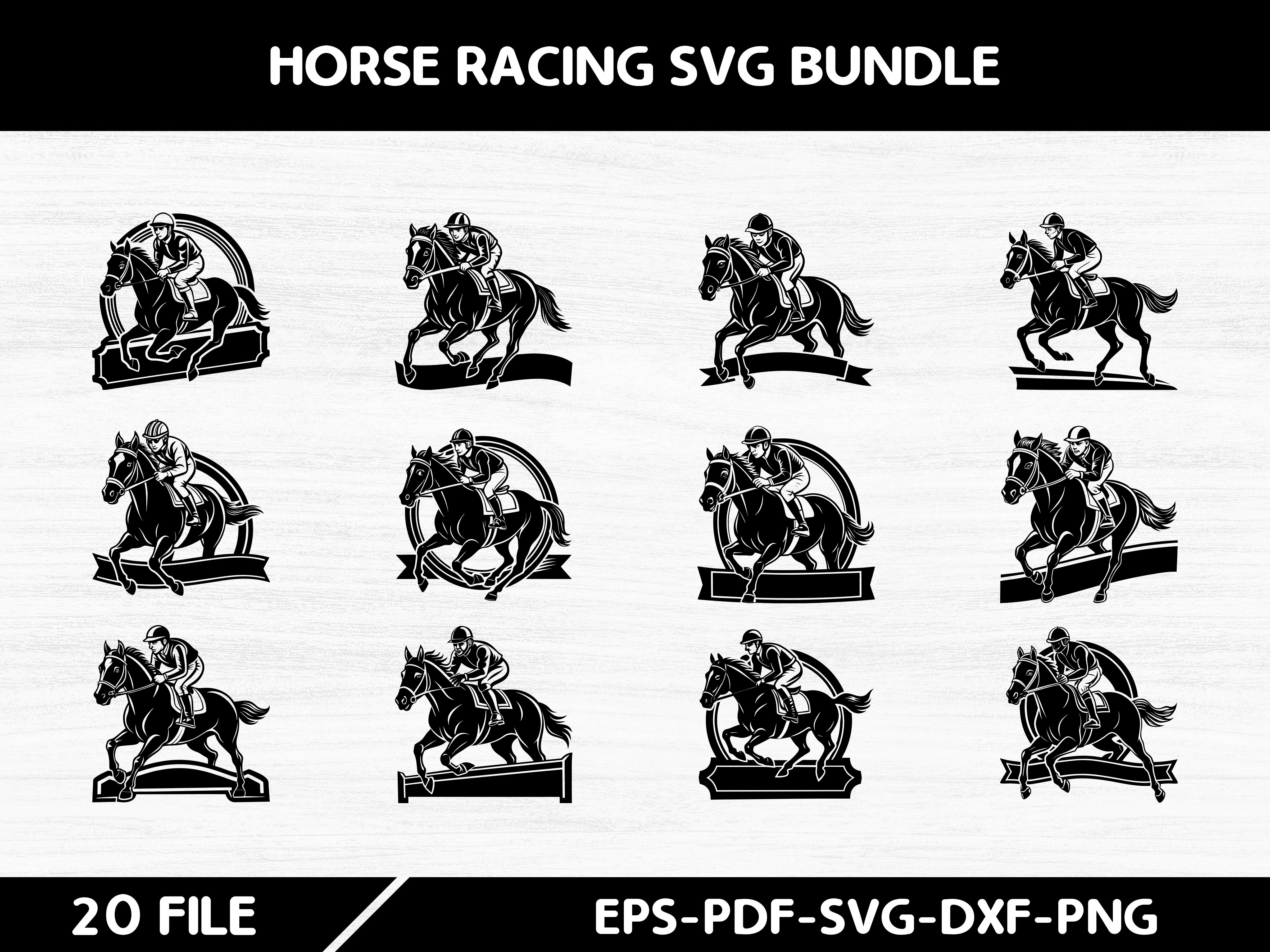 horse racing svg bundle | Inspire Uplift