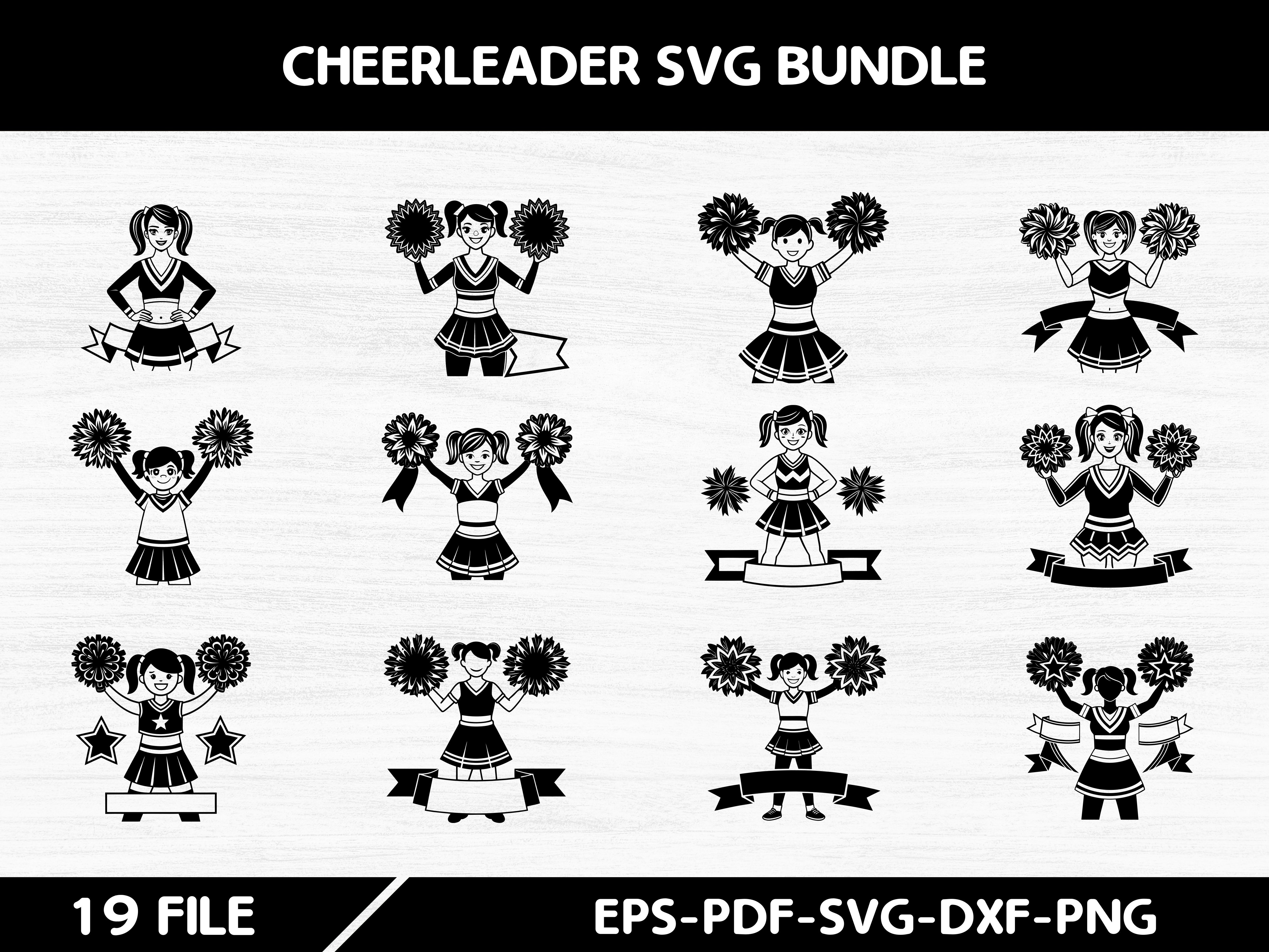 Cheerleader Svg | Inspire Uplift