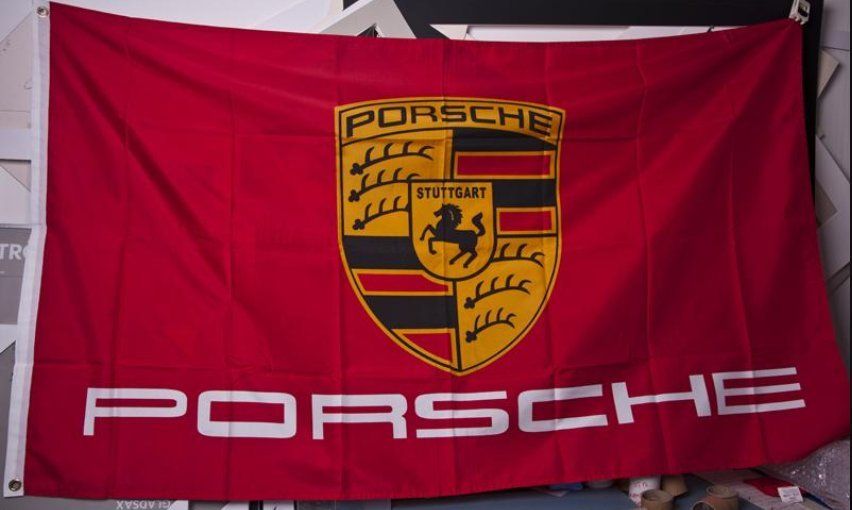 Porsche Flag Red 3X5 Ft Polyester Banner USA | Inspire Uplift