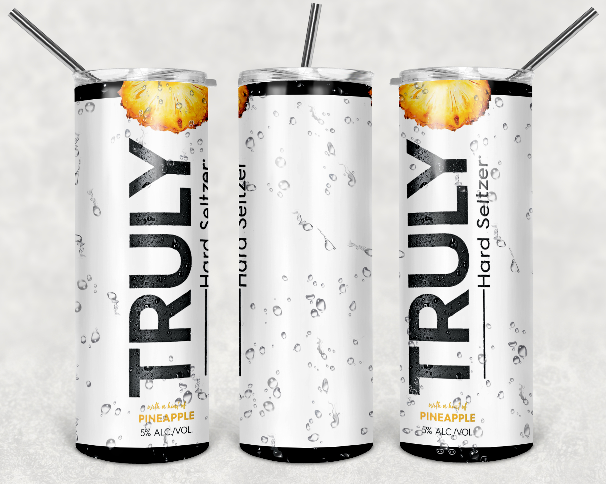 Truly Pineapple Tumbler Wrap Design - PNG Sublimation Printi | Inspire ...