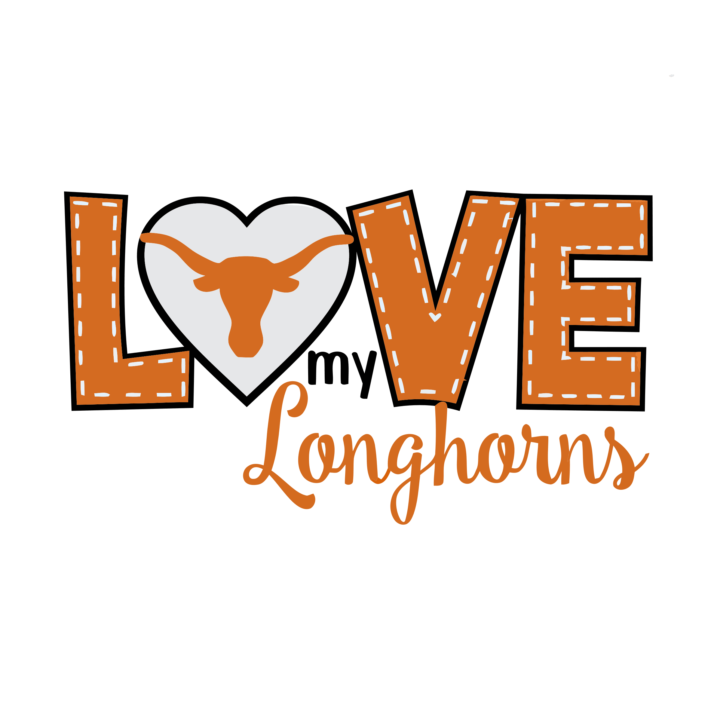 Love my Longhorns logo Svg, Texas Longhorns Svg, Longhorns S | Inspire ...
