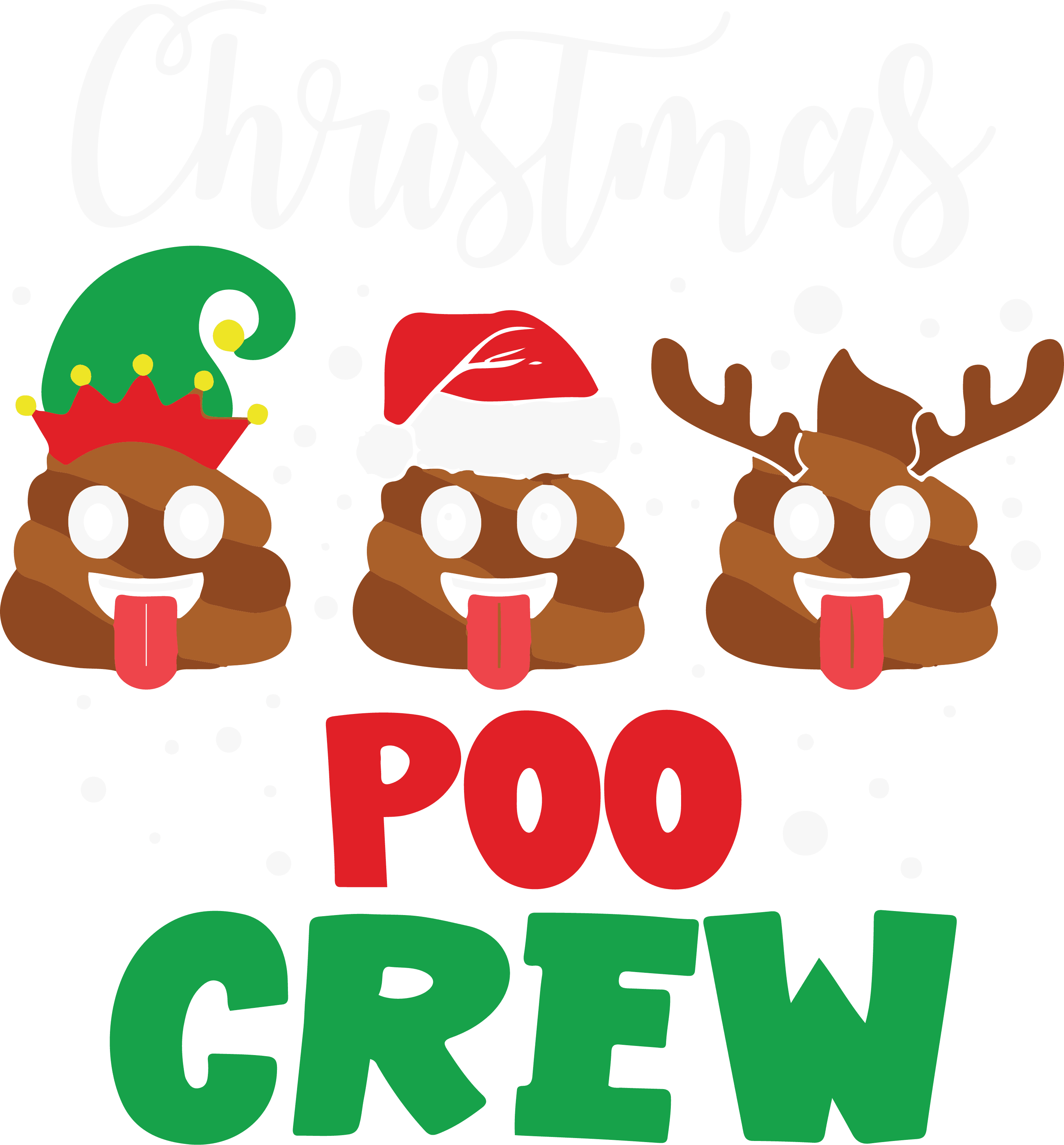 Christmas Poo Crew svg, Christmas Poop Emoji svg, Poop Rudol | Inspire Uplift