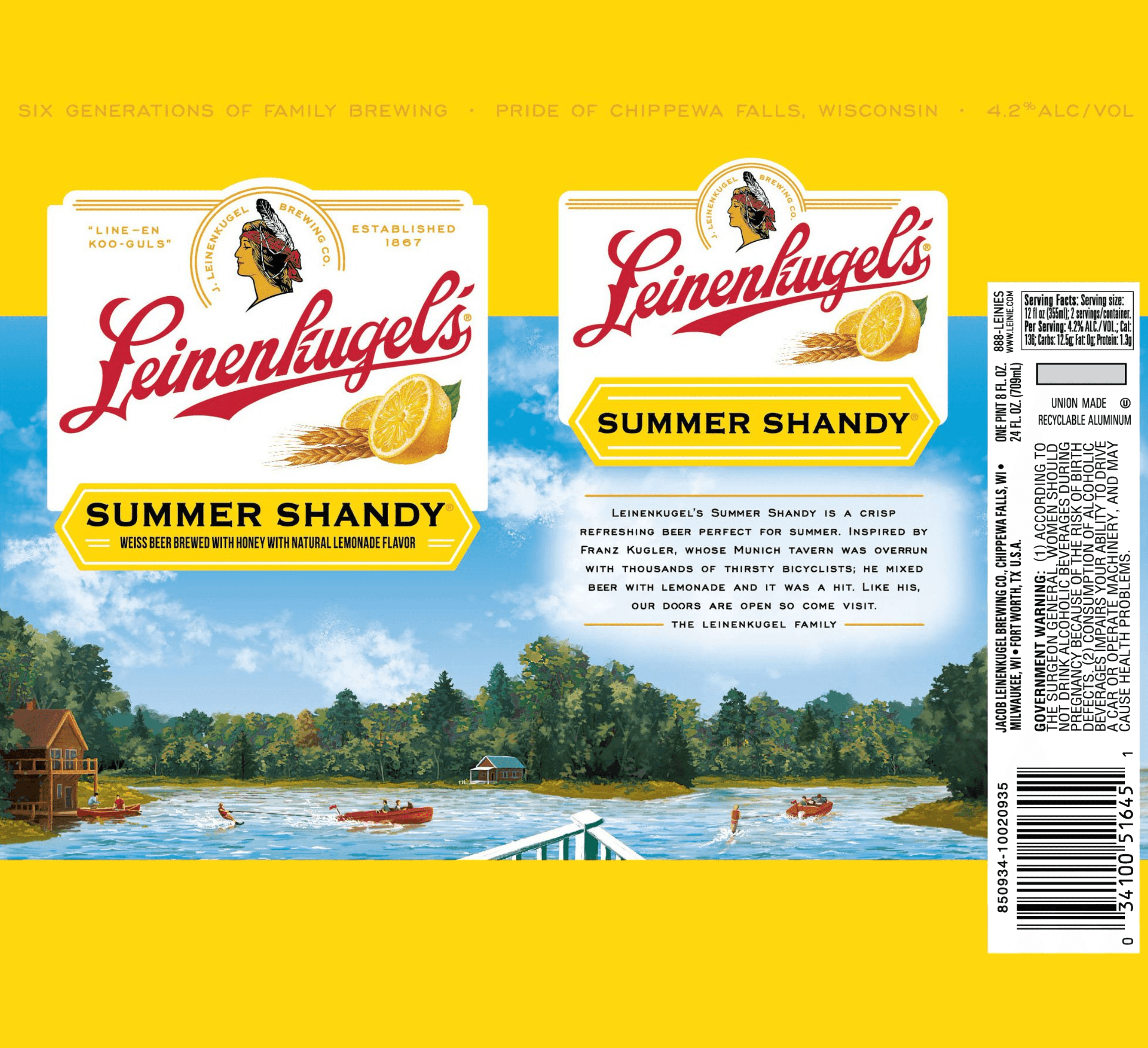Leinenkugel Summer Shandy Tumbler PNG, Tumbler wrap, Straigh | Inspire Uplift