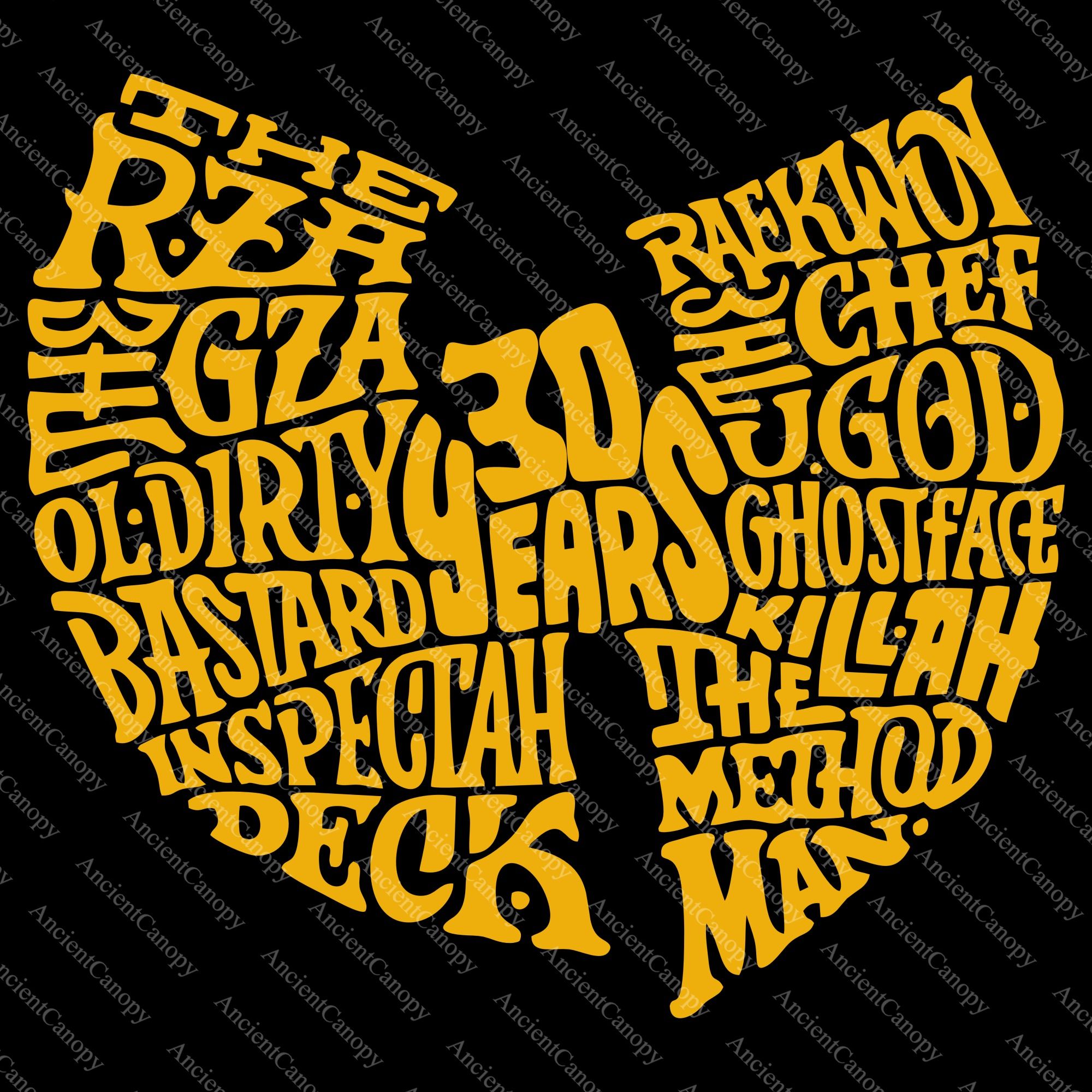 30 Years Wu Tang Clan PNG SVG EPS Digital Download | East Co | Inspire ...