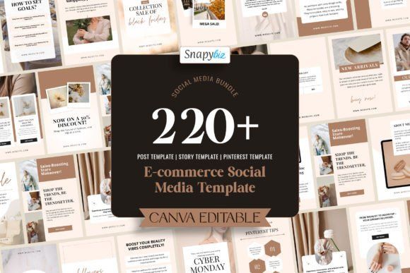 220 Modeles d'affaires Instagram E-Commerce BUNDLE | Inspire Uplift