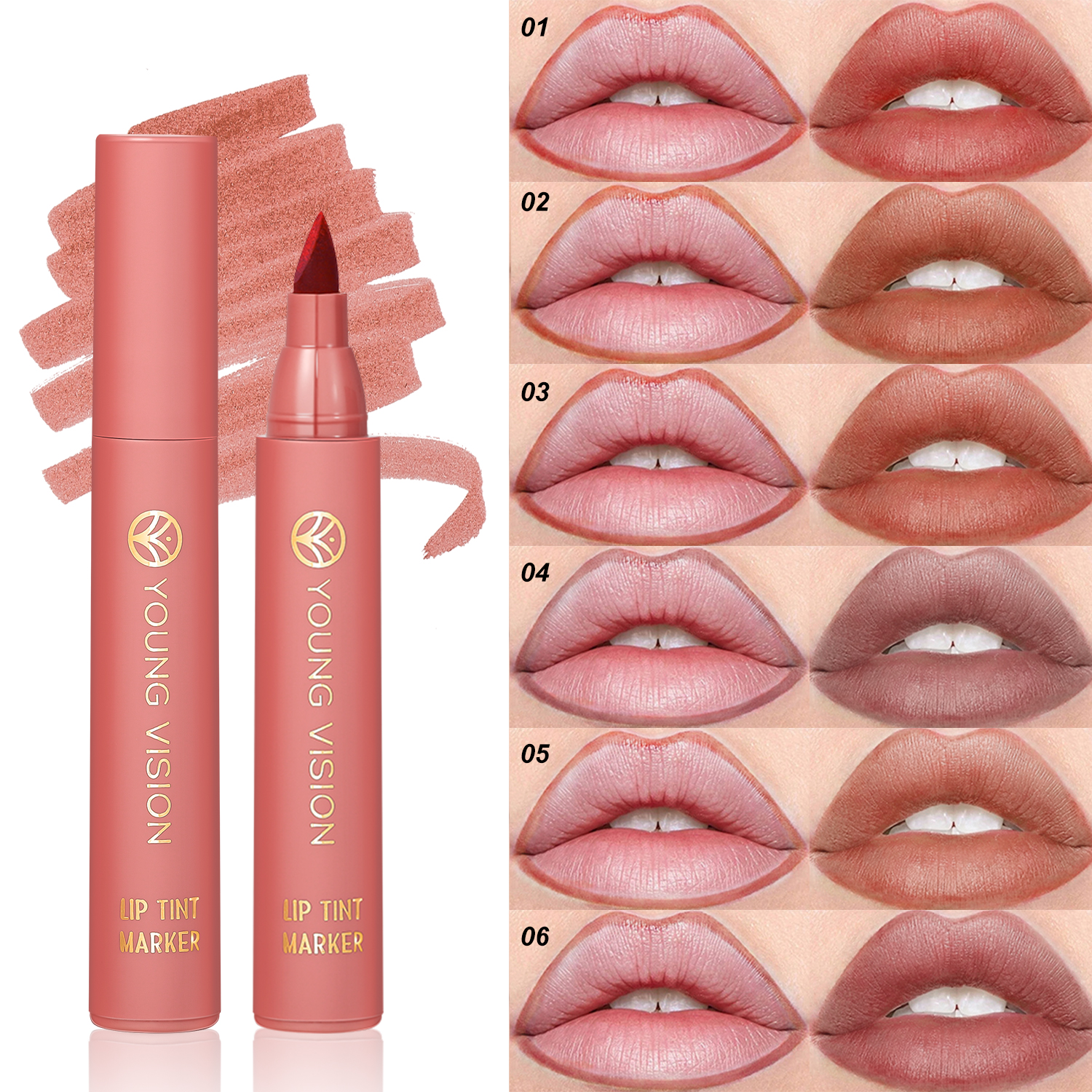 Lip Tint Pen Matte Water Lipstick Non Stick Cup Long Lasting | Inspire ...