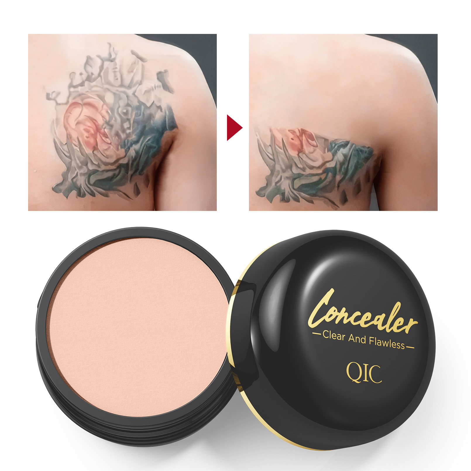 Waterproof Full Coverage Concealer for Tattoos Scars | Inspire Uplift