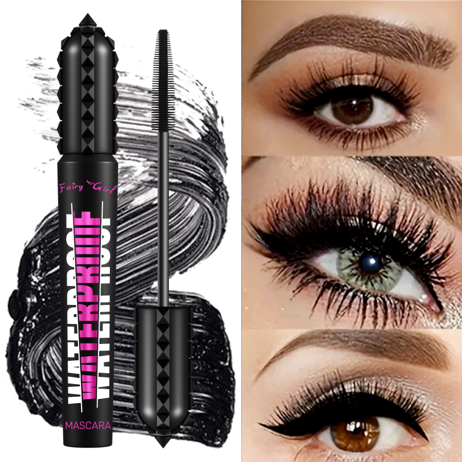 Black Waterproof Mascara, 4D Effect Lengthening Eye Lashes | Inspire Uplift