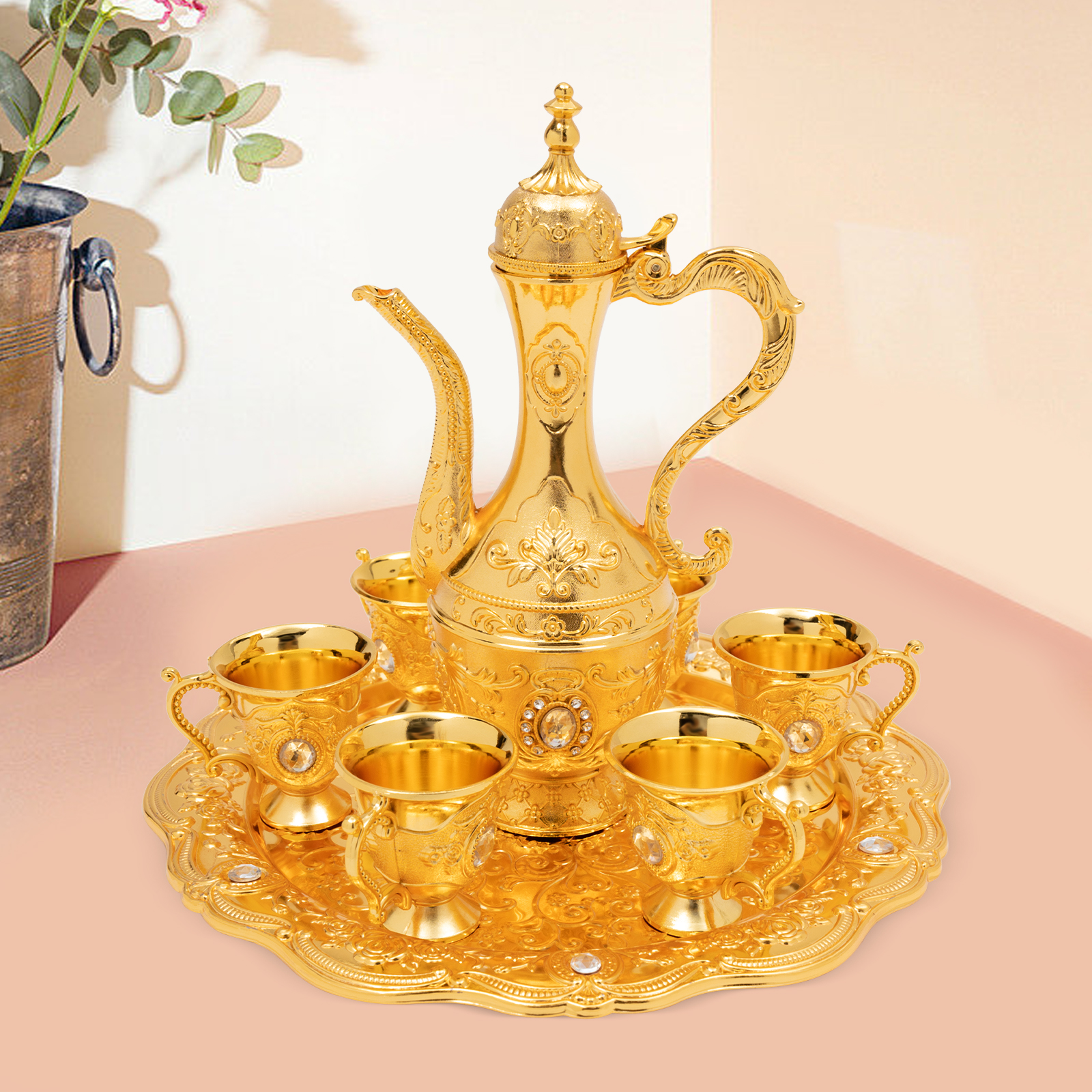 Vintage Turkish Coffee & Tea Set – Home Decor Gift | Inspire Uplift