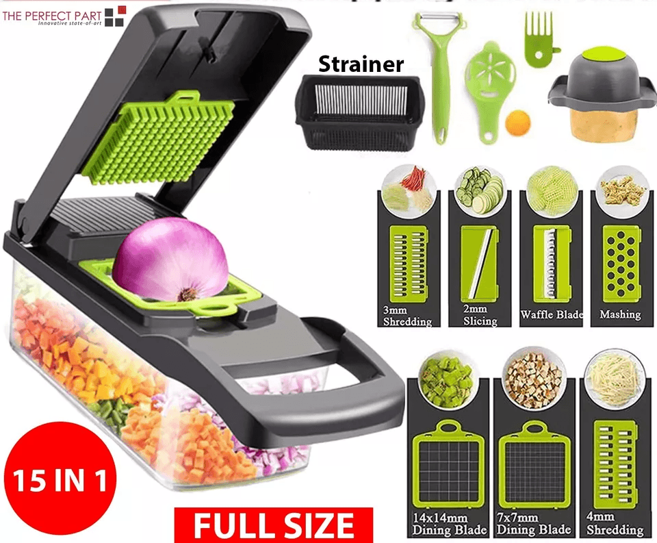 14-in-1 Vegetable Chopper Dicer Slicer Cutter | Inspire Uplift