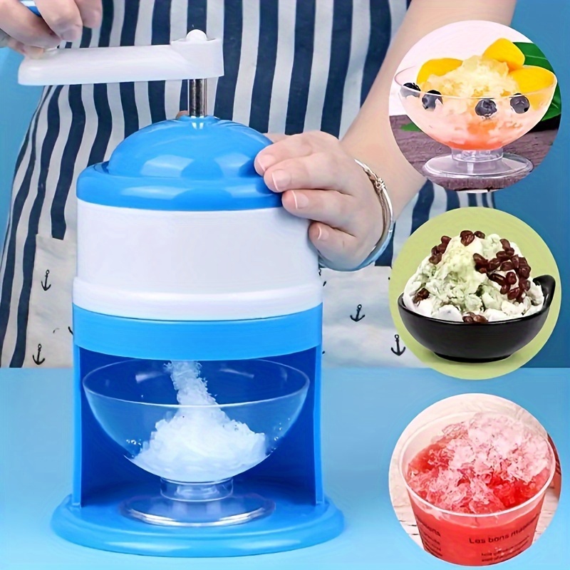 Portable Hand Crank Snow Cone Machine, Manual Ice Shaver | Inspire Uplift
