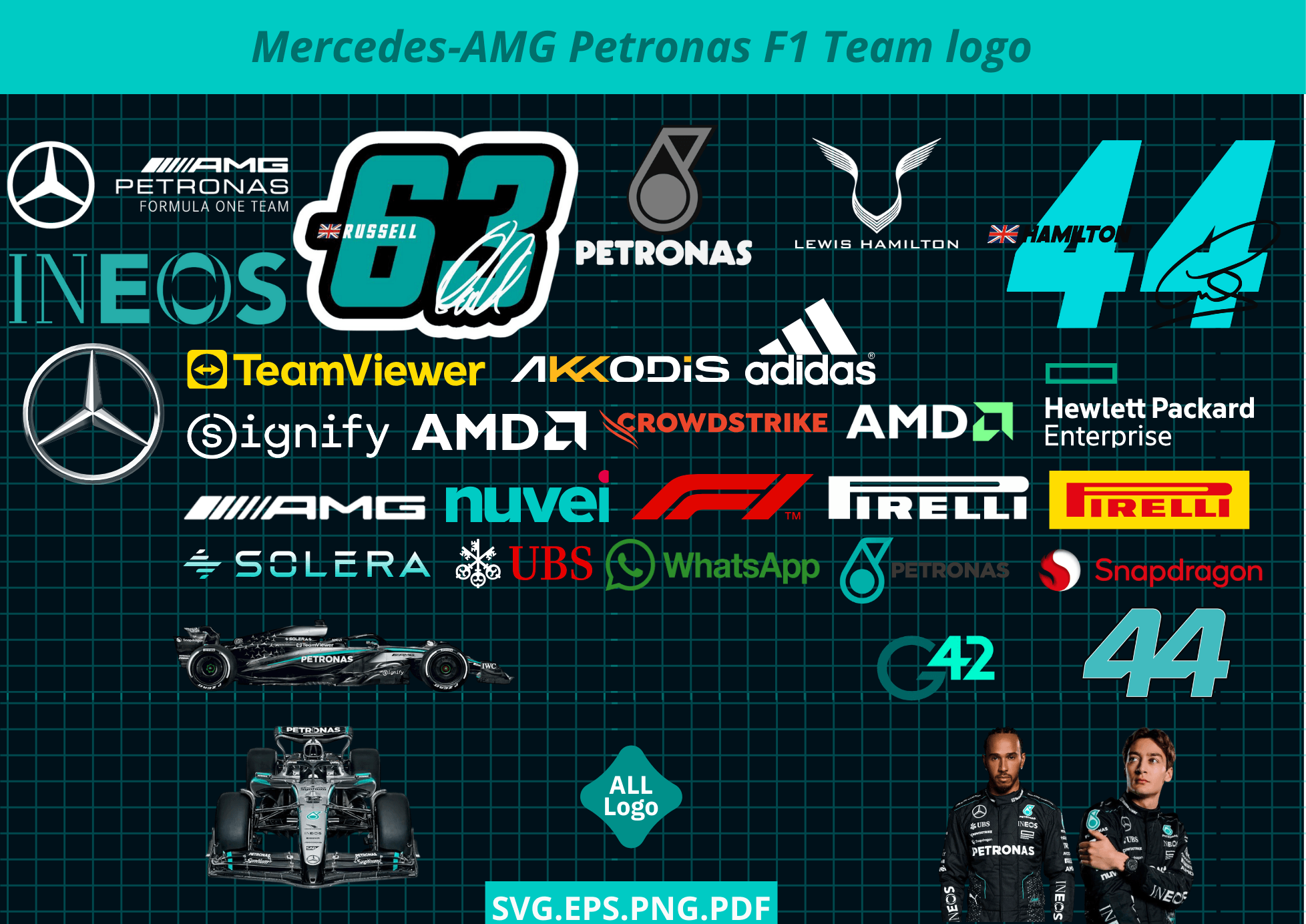 Official Mercedes-AMG PETRONAS F1 Team Partner Sponsors All | Inspire ...