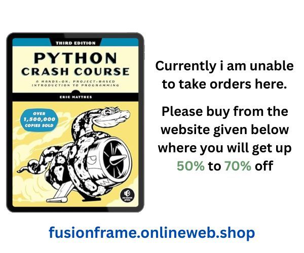 Python Crash Course, 3rd Edition A Hands-On Project-Based In | Inspire ...
