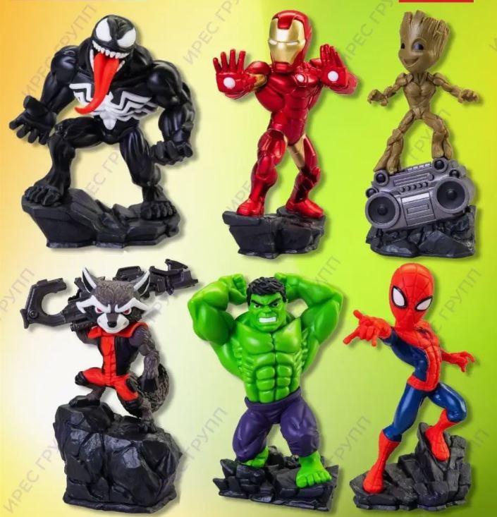 Set of 6 Collectible Figures Disney Marvel Superhero | Inspire Uplift