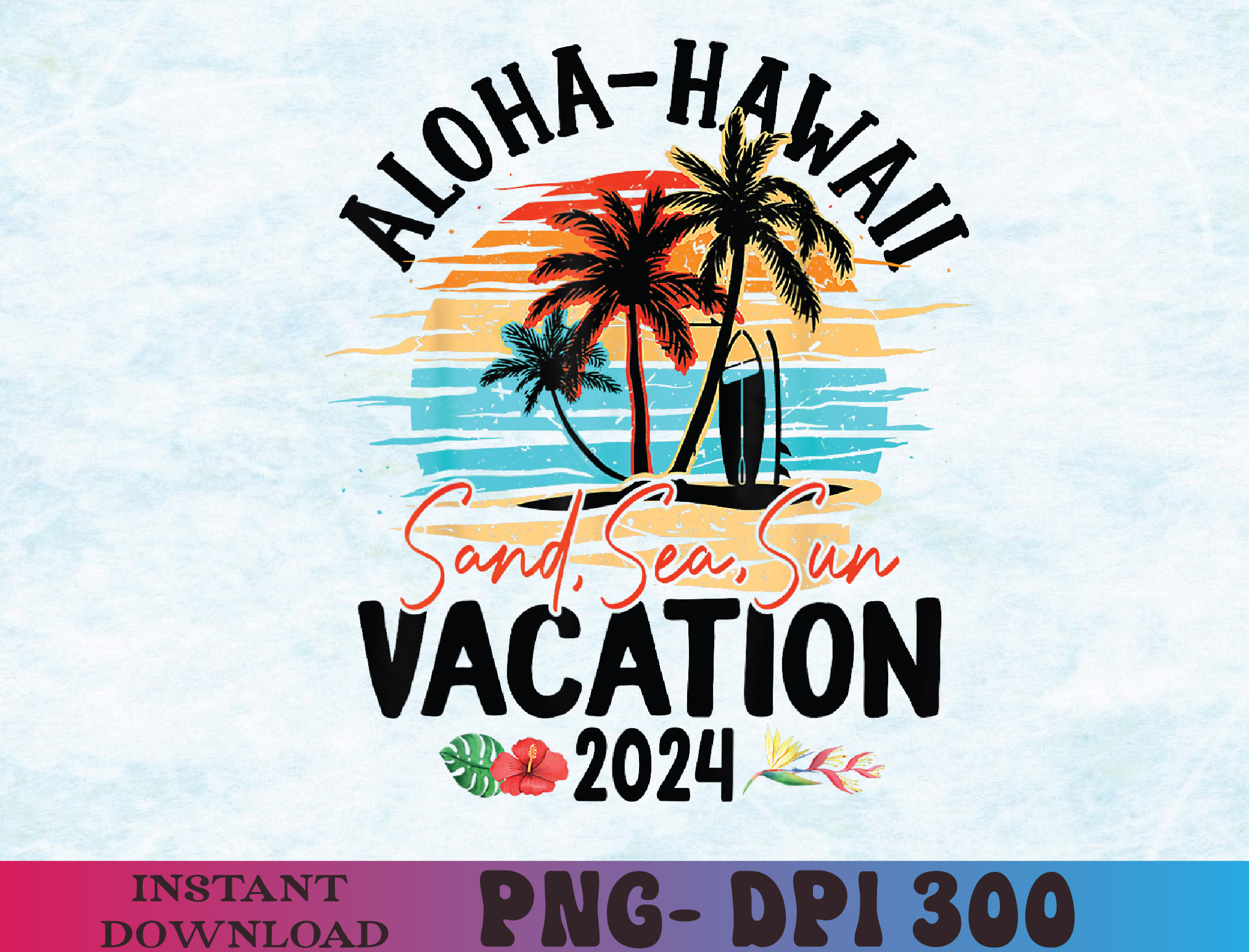 Aloha Hawaii 2024 Family Friends Group Vacation Matching PNG - Inspire ...