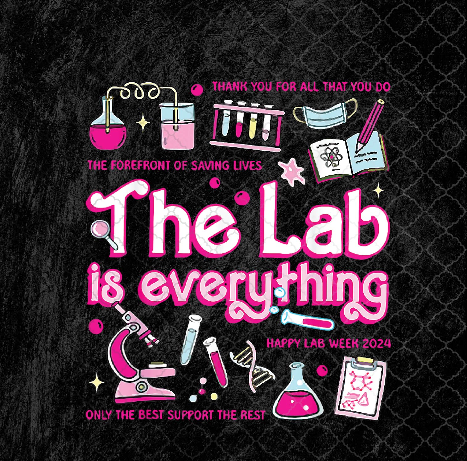 Retro Pink Funny Lab Is Everything Happy Lab Week 2024 Png D | Inspire ...
