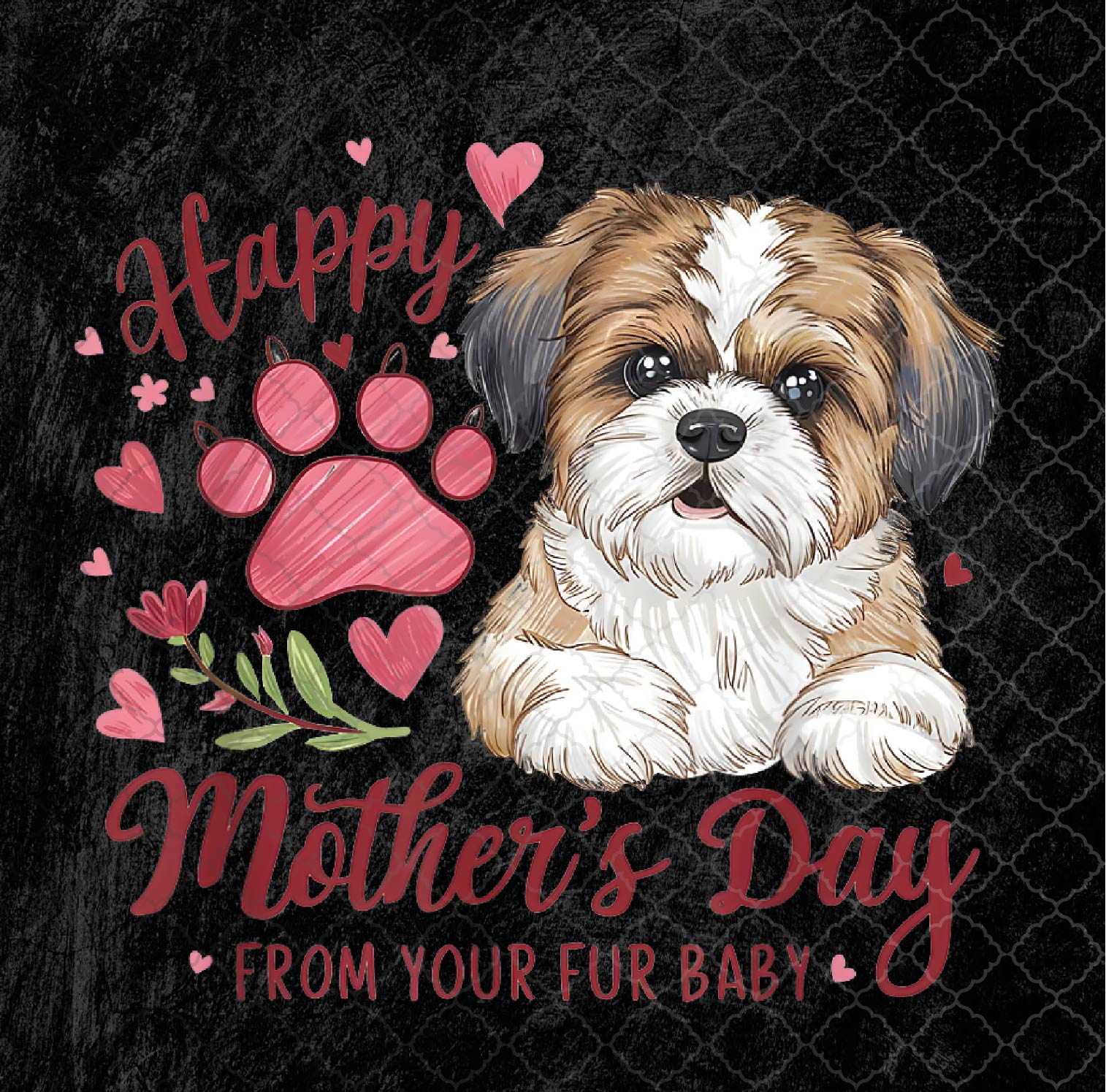 Happy Mother's Day From Your Fur Baby Dog Mom Women Png Desi | Inspire ...