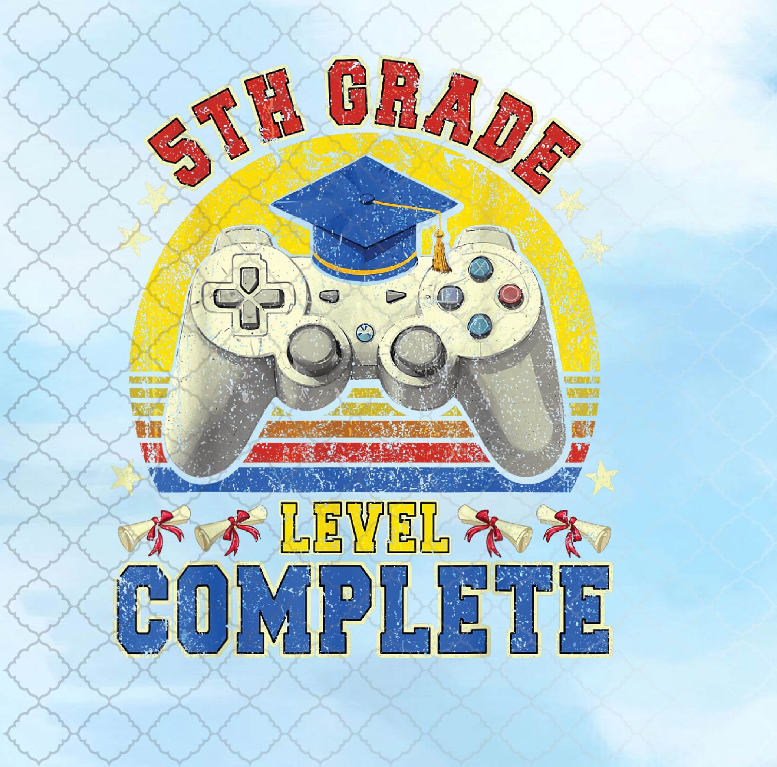 5th grade Level Complete Gamer Class Of 2024 Graduation Png - Inspire ...