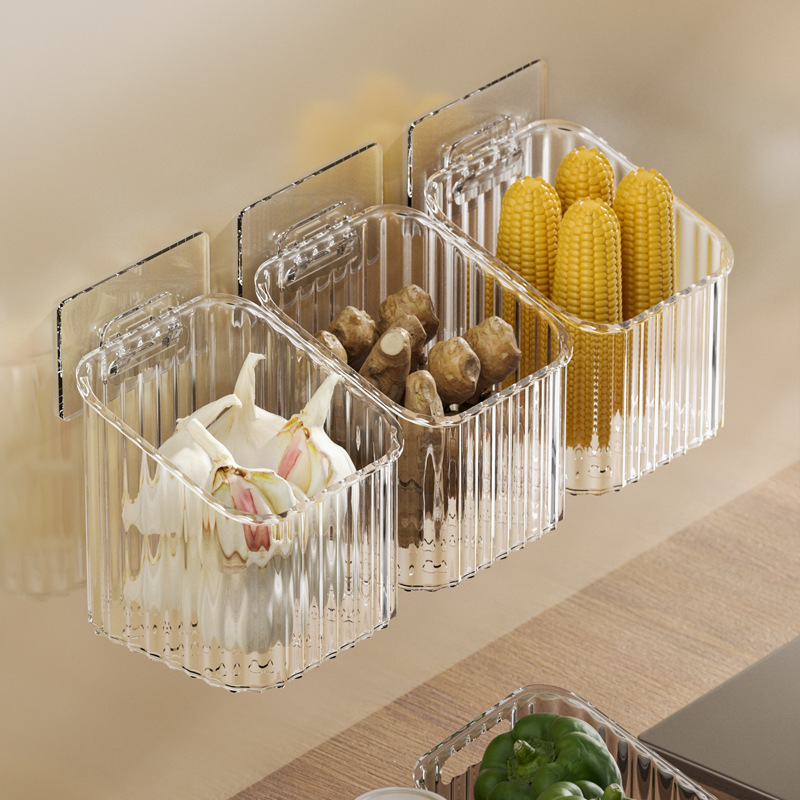 Kitchen Storage Rack – Onion, Ginger, Garlic Basket Organize | Inspire ...