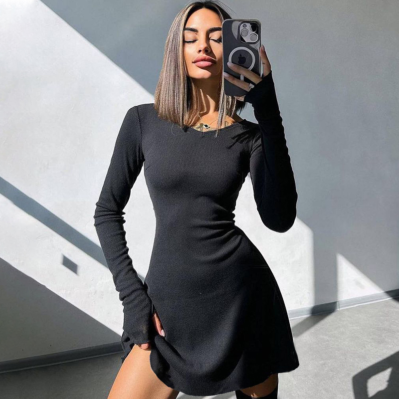 Elegant And Pretty Women Dresses, Winter Black Sexy Dress | Inspire Uplift