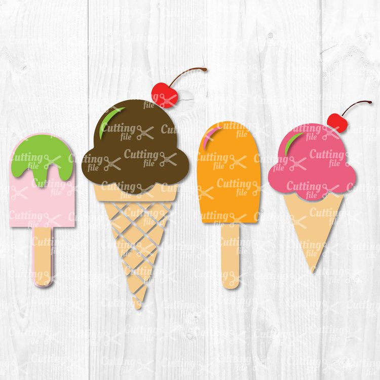 Ice Cream Bundle Svg, Ice Cream Svg, Ice Cream Clipart, Ice | Inspire ...