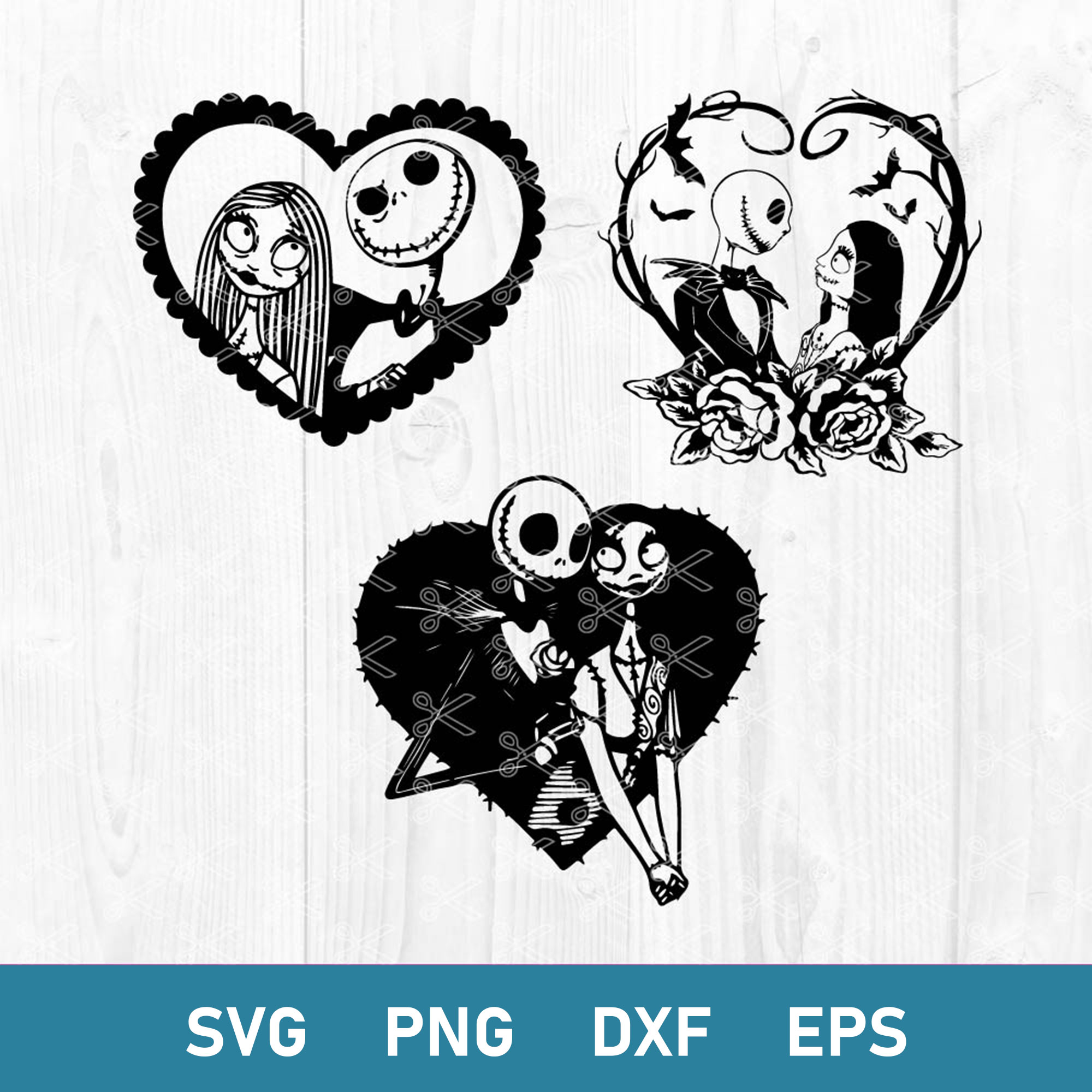 Jack And Sally Bundle Svg, Jack And Sally Svg, Jack Skelling | Inspire ...