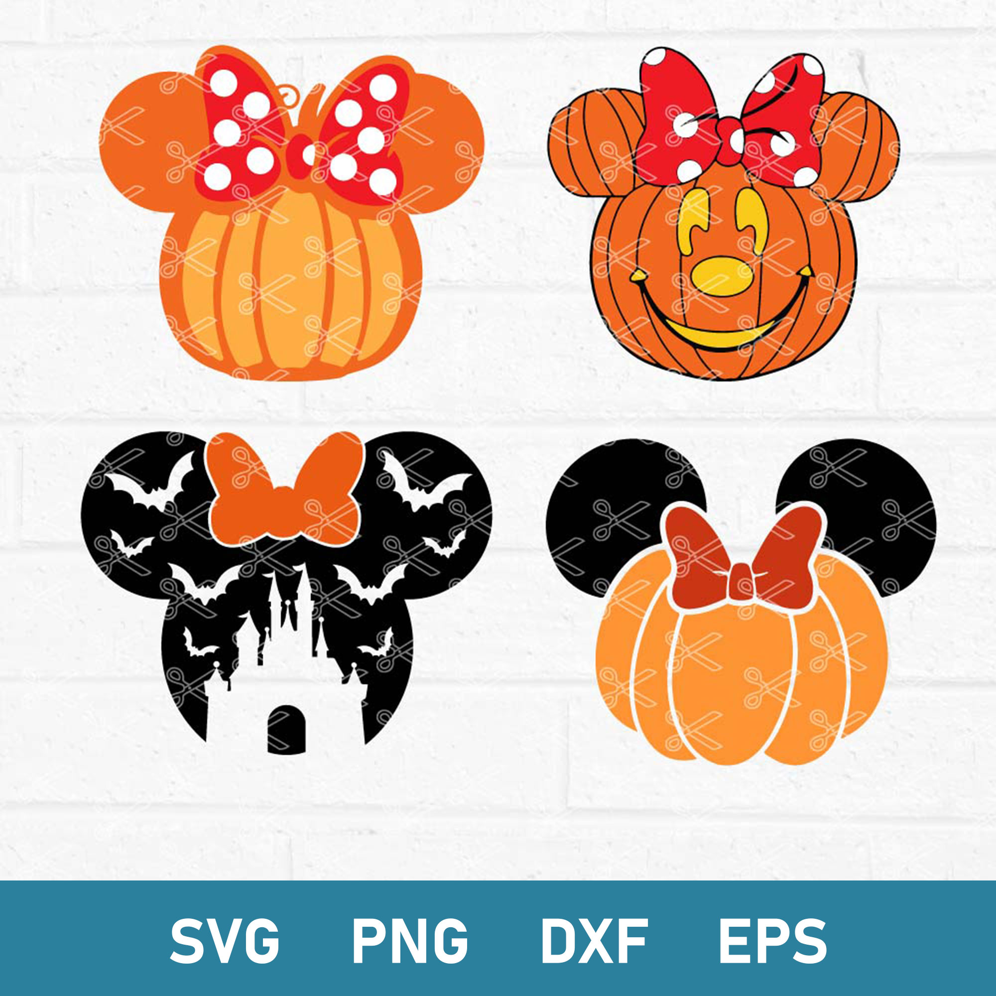 Minnie Mouse Pumpkin Svg, Minnie Mouse Svg, Pumpkin Svg, Hal | Inspire ...