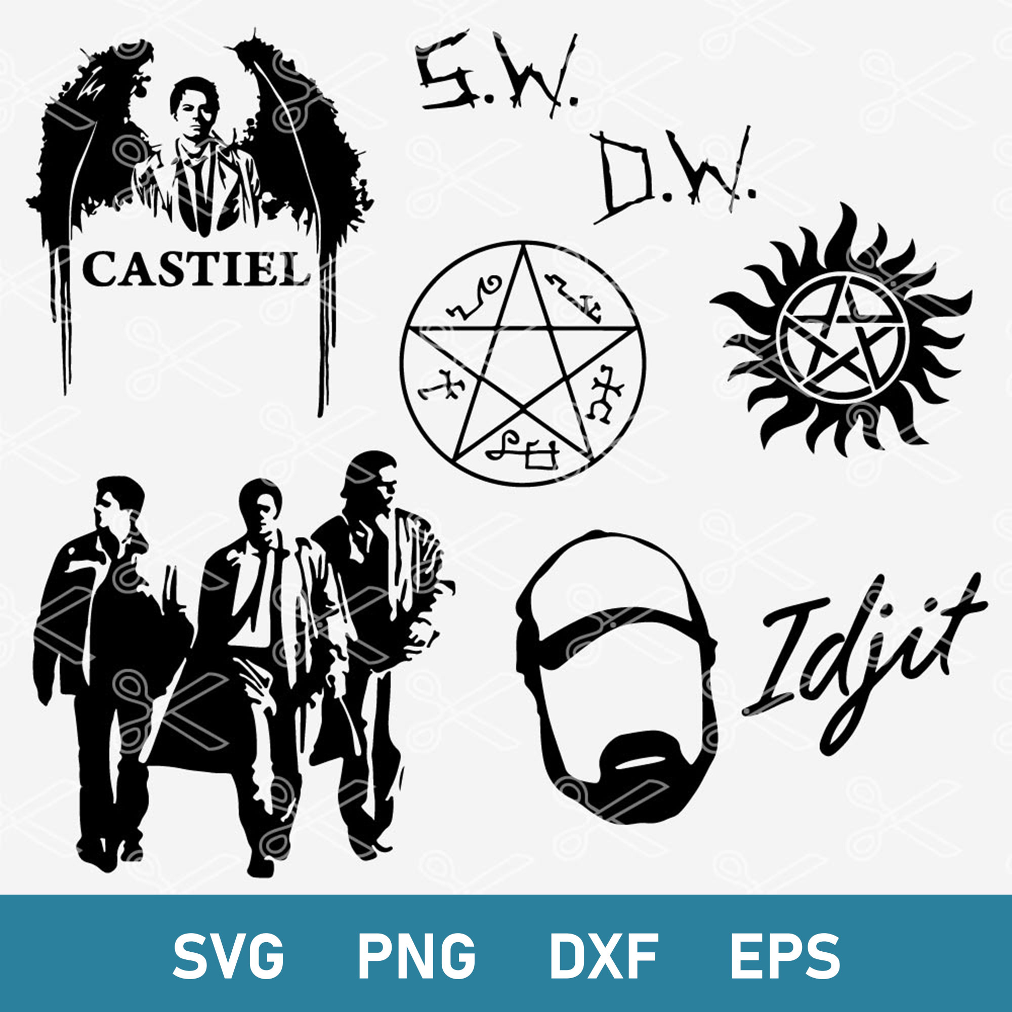 Supernatural Bundle Svg, Supernatural Svg, Supernatural Winc | Inspire ...