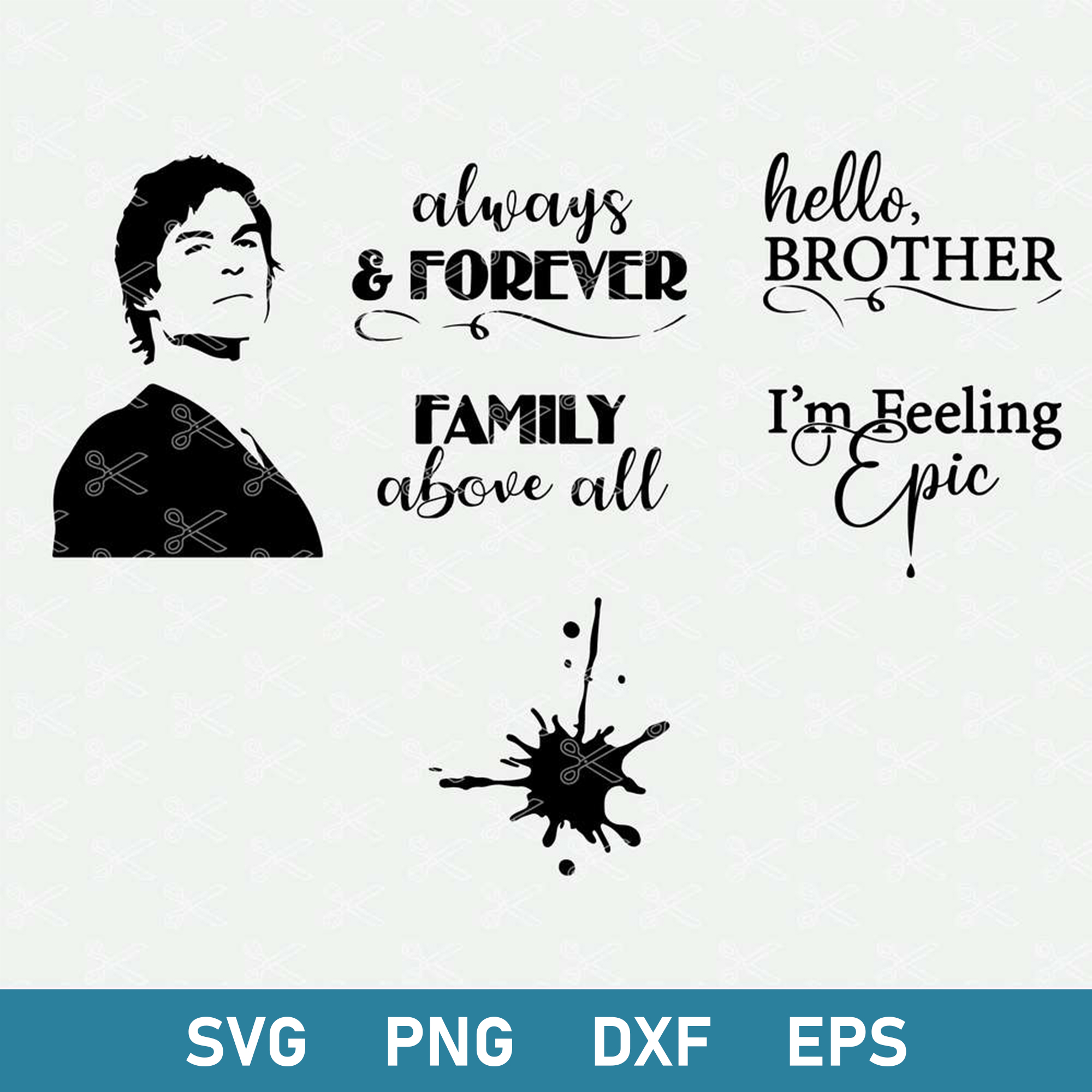 The Vampire Diaries Bundle Svg, Vampire Diaries Svg, Movie S | Inspire ...