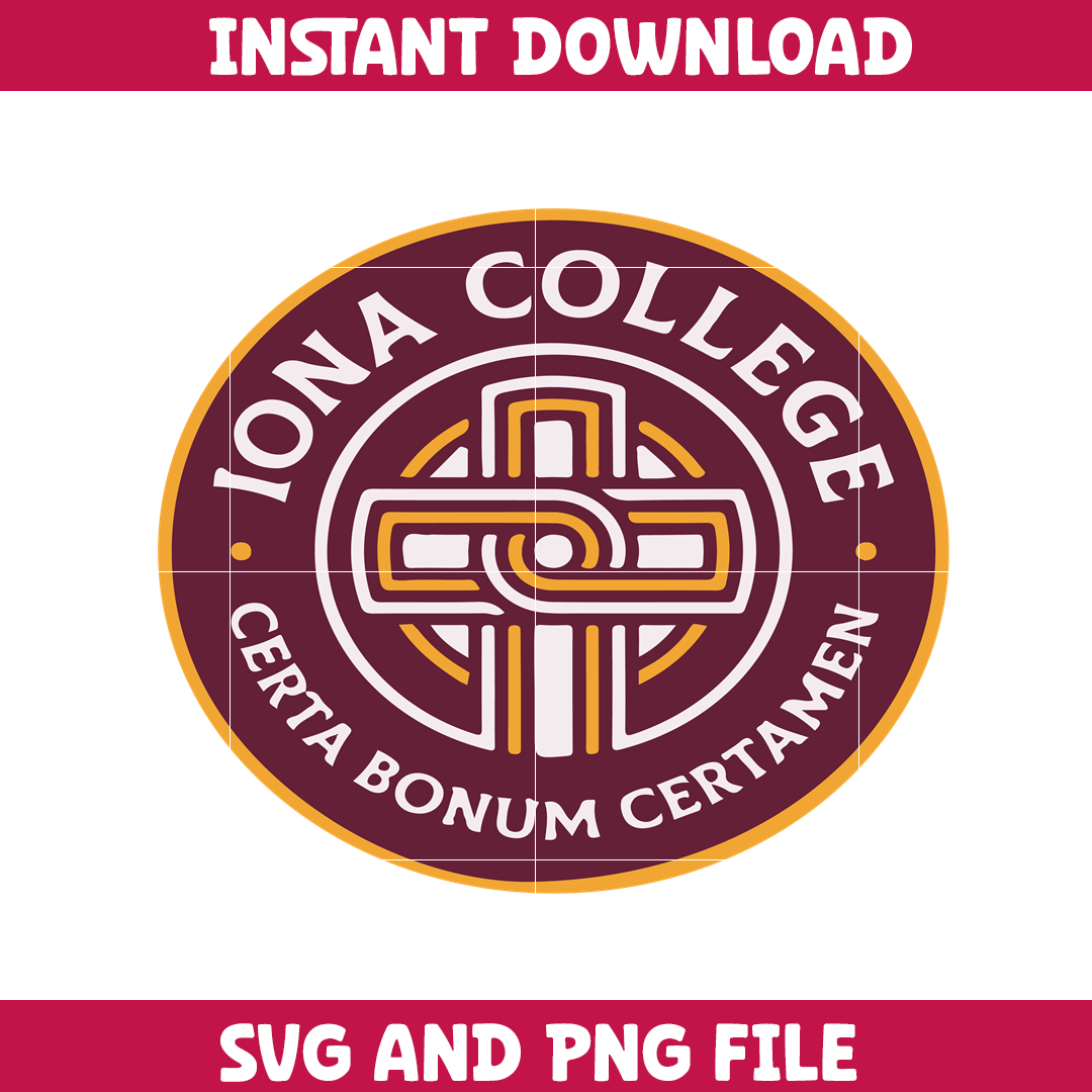 Iona gaels Svg, Iona gaels logo svg, IIona gaels University | Inspire ...