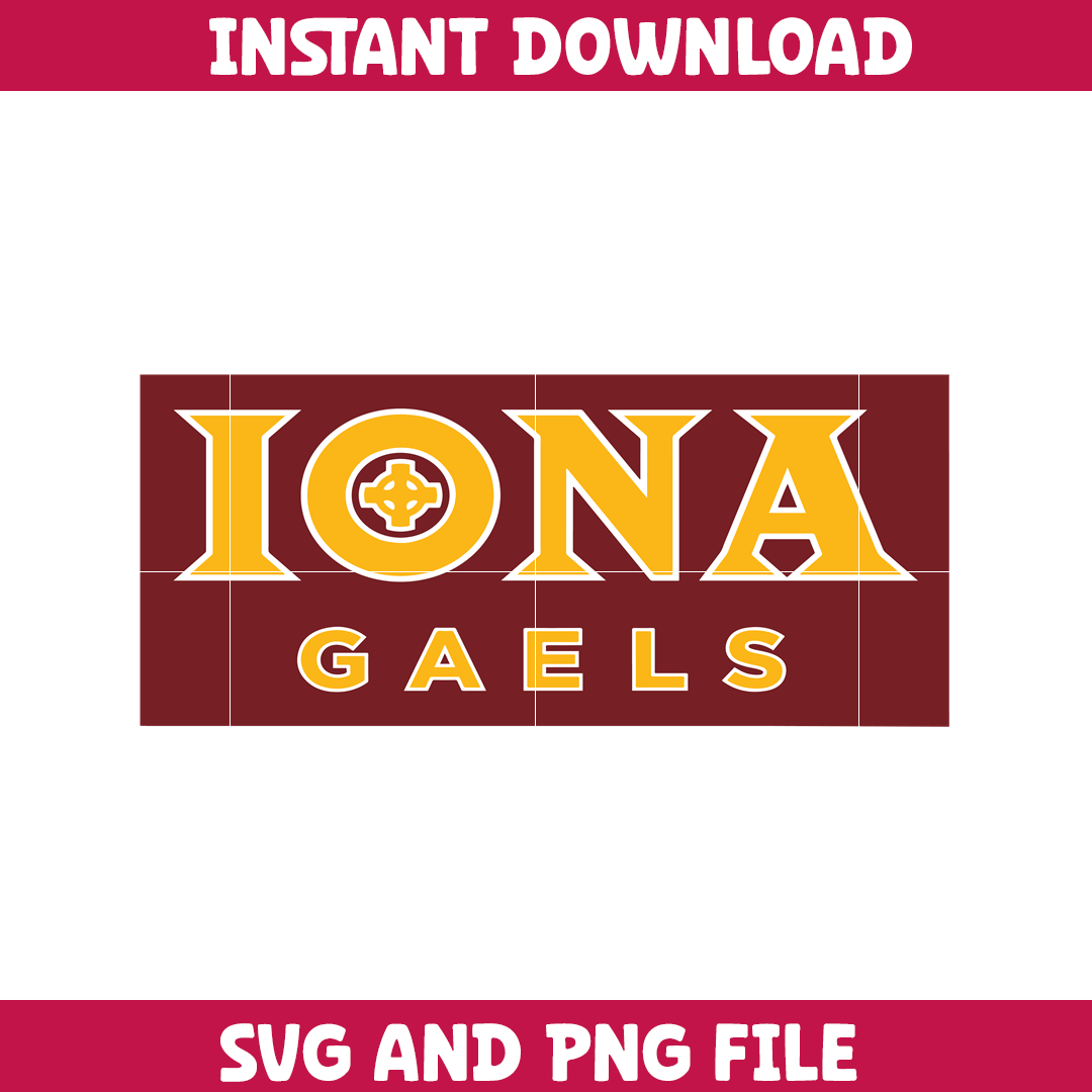 Iona gaels Svg, Iona gaels logo svg, IIona gaels University | Inspire ...