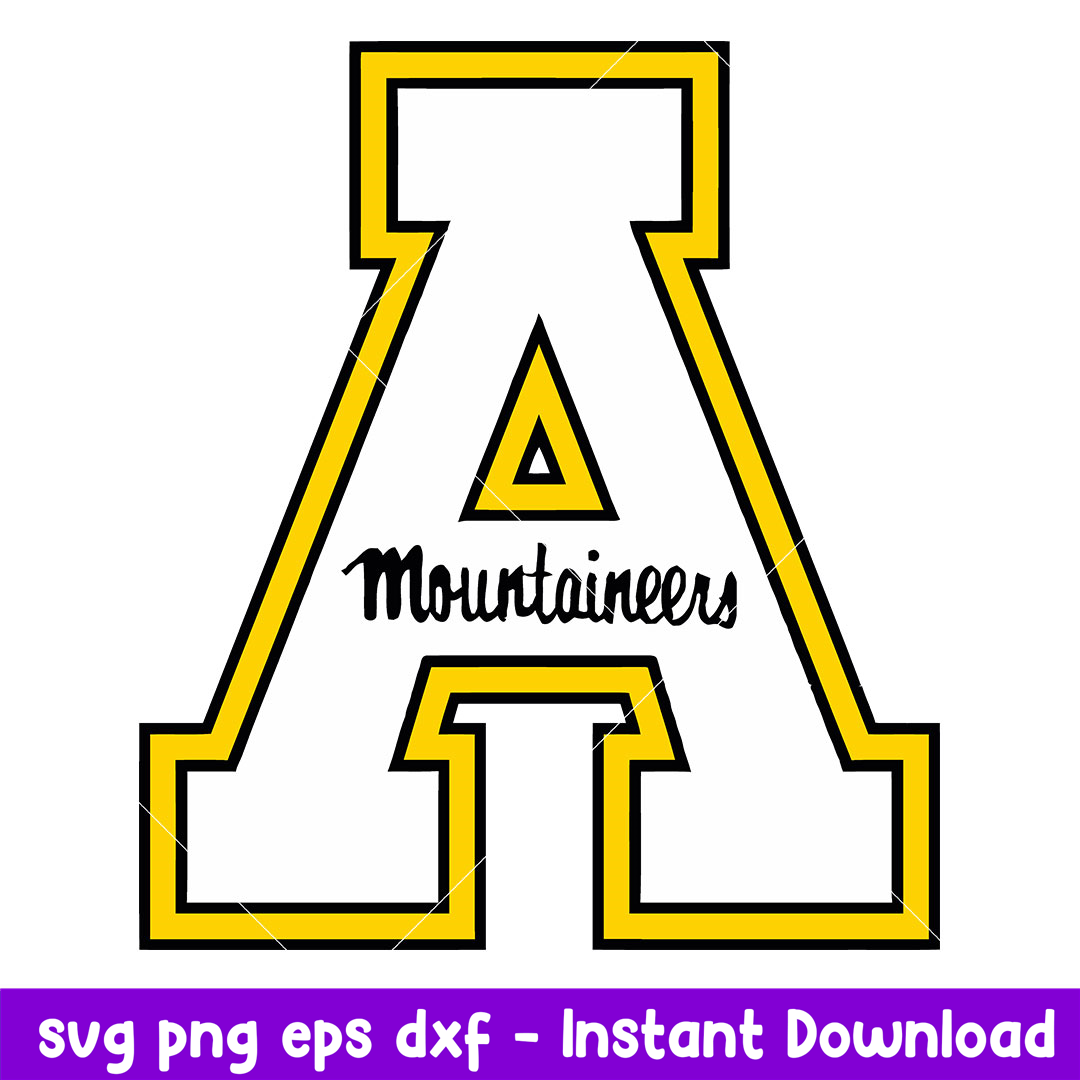 Appalachian State Mountaineers Logo Svg, Appalachian State M - Inspire ...