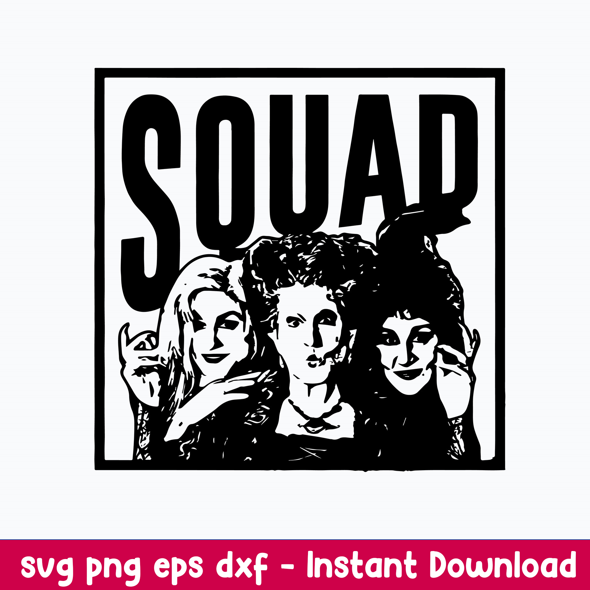 Hocus Pocus Squad Svg, Hocus Pocus Svg, Png Dxf Eps File | Inspire Uplift