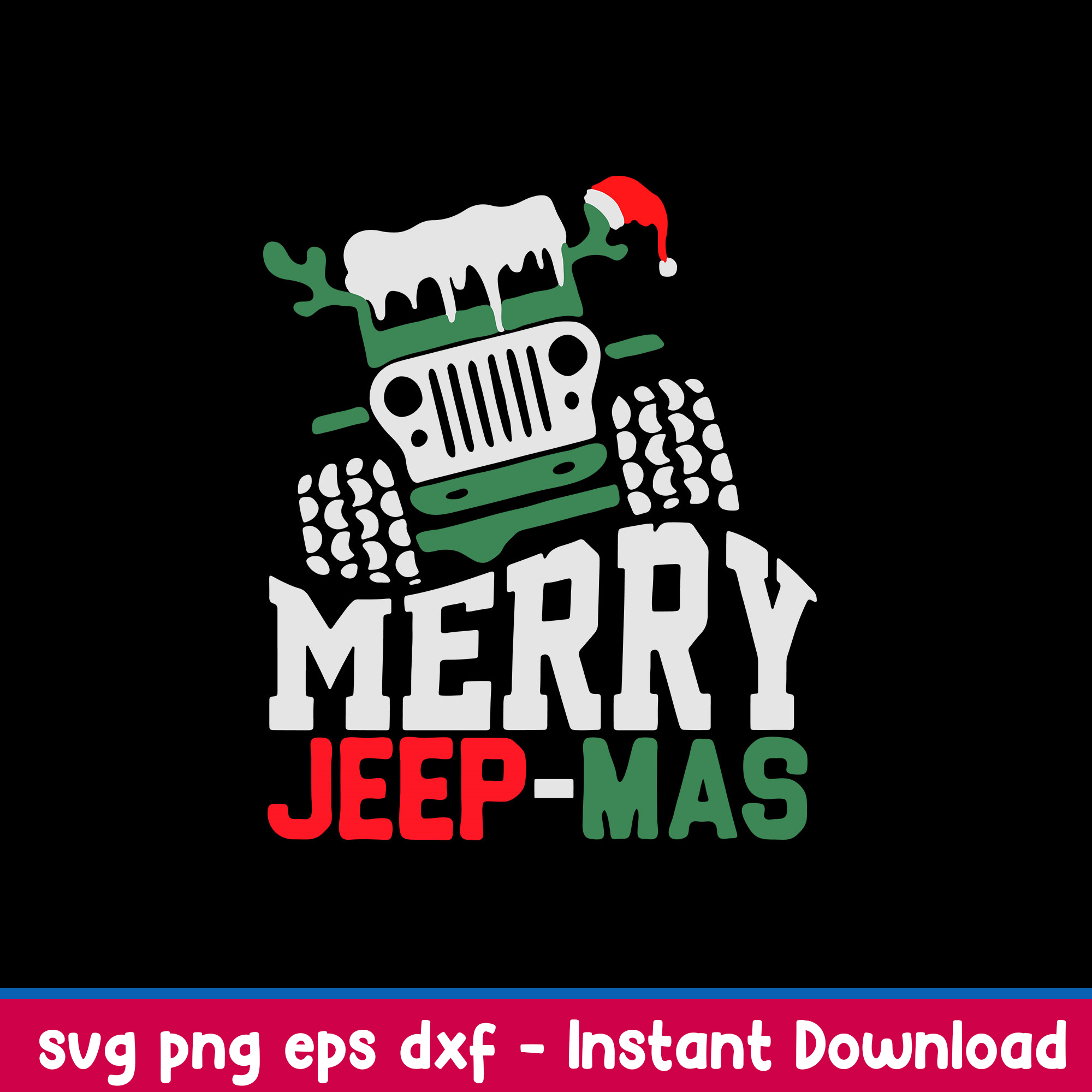 Merry Jeepmas Svg, Jeep Car Svg, Christmas Svg, Png Dxf Esp | Inspire ...