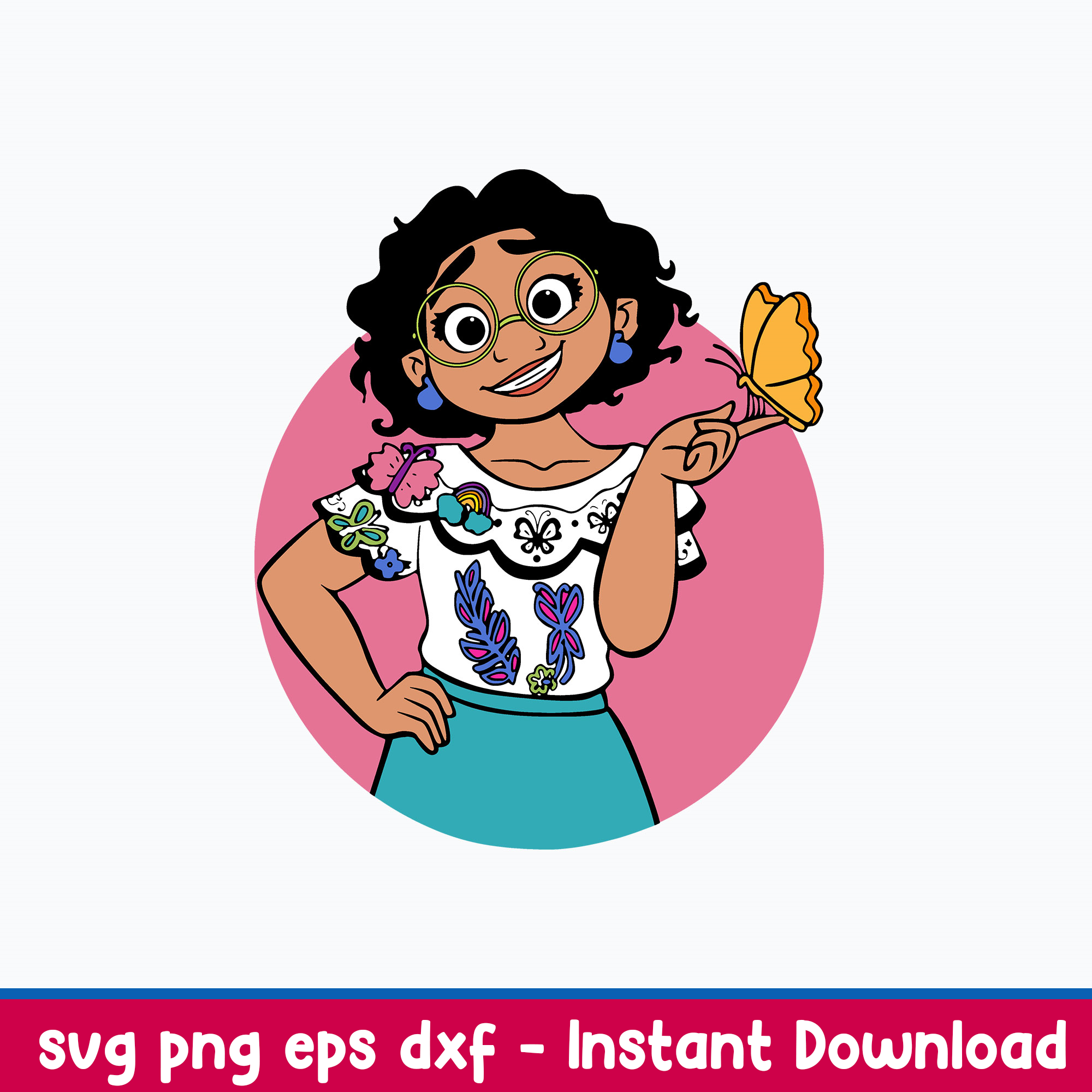 Mirabel Madrigal Encanto Svg, Encanto Characters Svg, Disney | Inspire ...