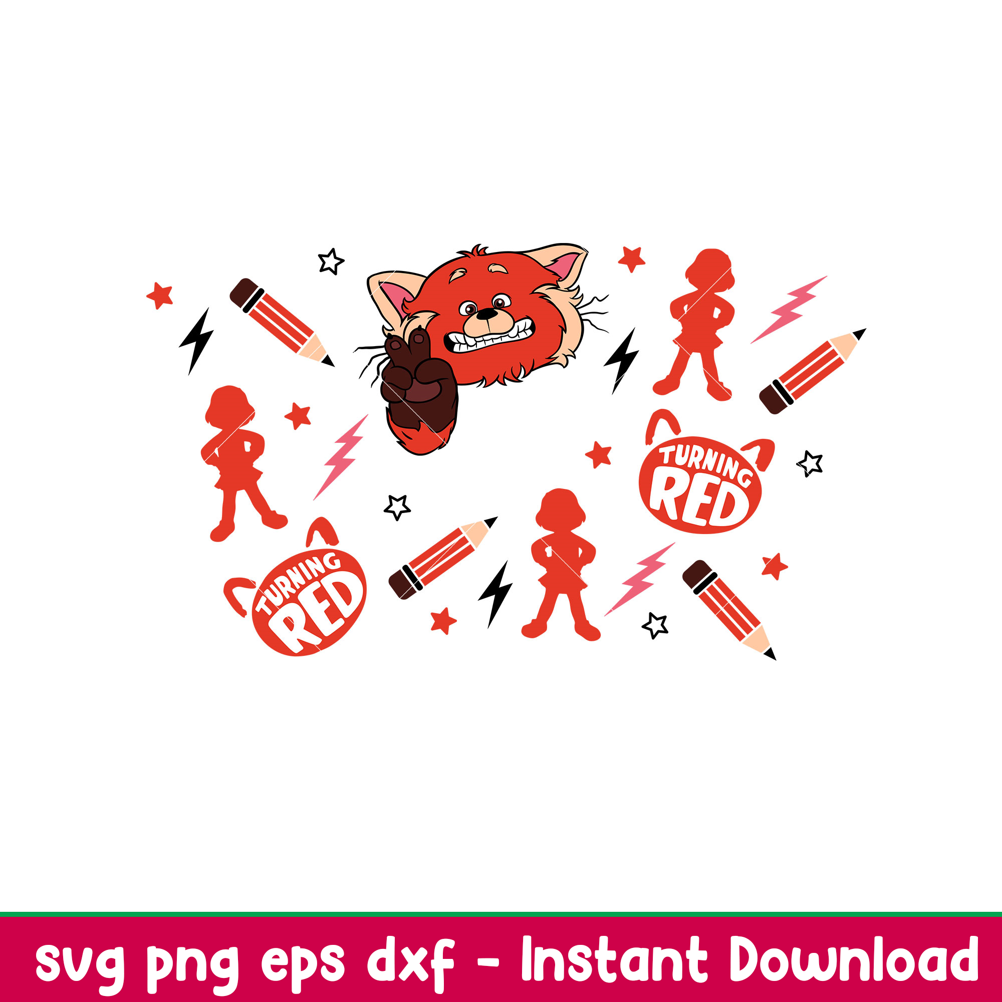 Turning Red Full Wrap, Turning Red Full Wrap Svg, Starbucks - Inspire ...