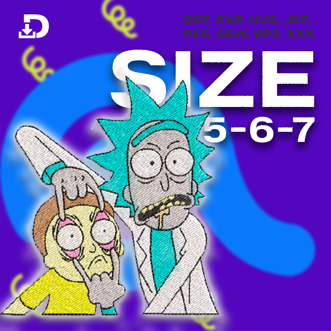 Rick And Morty Nike Embroidery Design, Nike Logo Embroidery, | Inspire ...