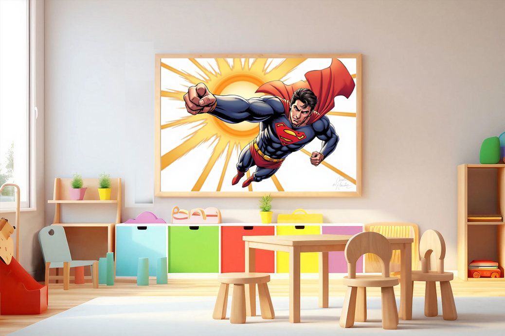 Superman Hero Printable Design – Instant Download | Inspire Uplift