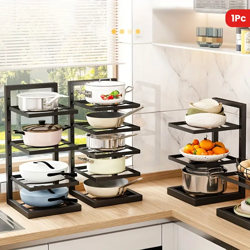 Height Adjustable Pot Rack, Stainless Steel Kitchen Storage | Inspire ...