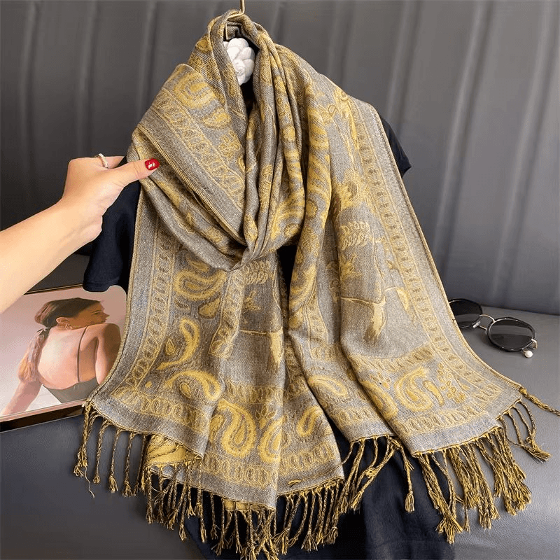 Luxury Pashmina Shawl, Cozy Winter Scarf | Inspire Uplift
