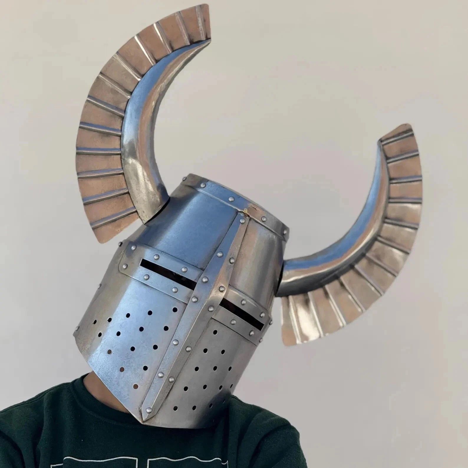 Medieval Knight Templar Horned Helmet | Fantasy Warrior Helm | Inspire ...