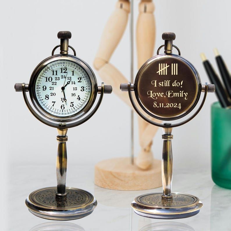 Personalized Anniversary clock, Wedding Anniversary Clock, B | Inspire ...
