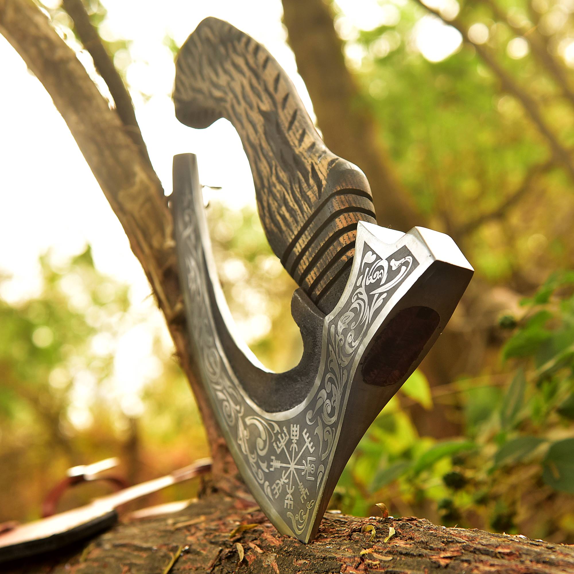 Viking Pizza Cutter Hand Forged Hatchet Mini Axe | Carbon St | Inspire ...