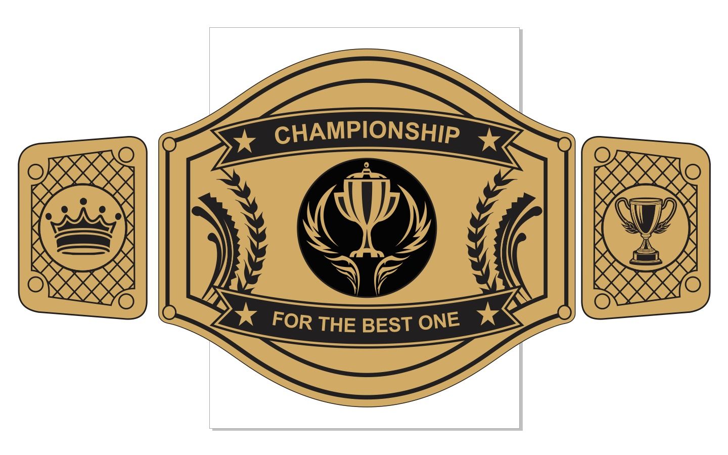 Championship Belt Adult - Trophy Belt for Sports, Awards, Gi | Inspire ...