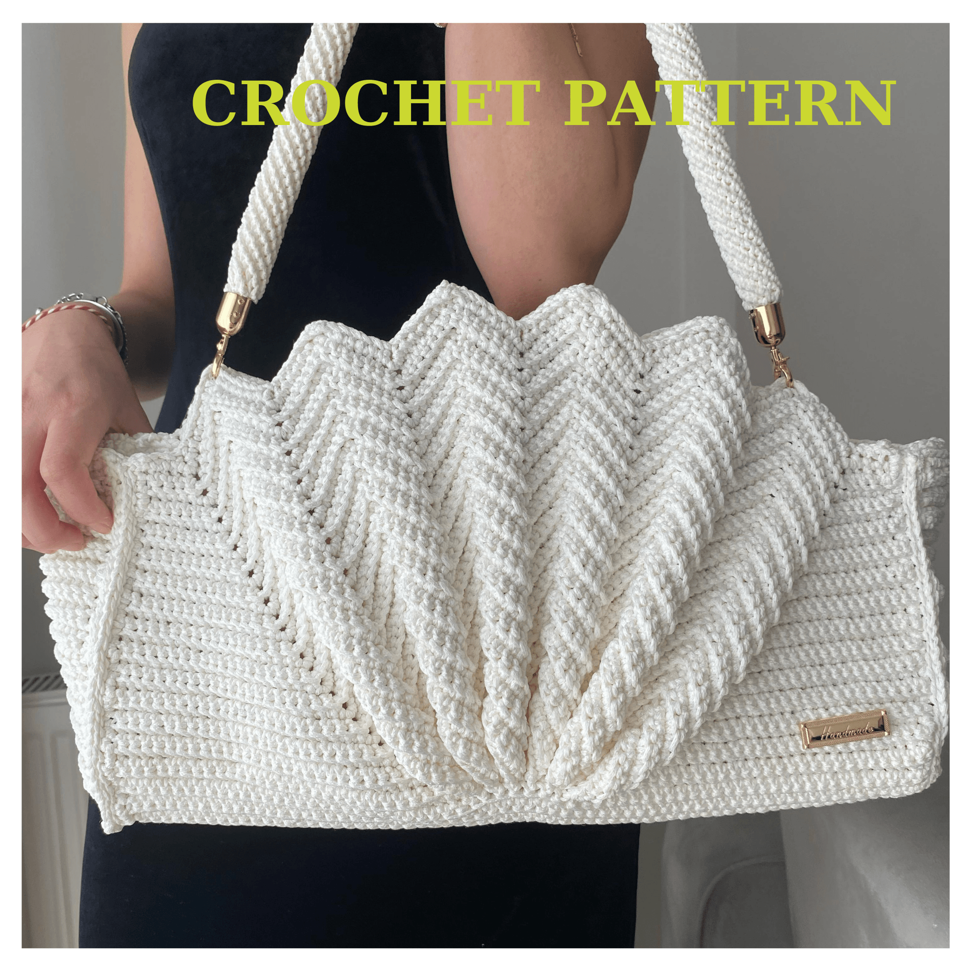 Handmade crochet bag pattern/Easy DIY tote bag tutorial /dig | Inspire ...
