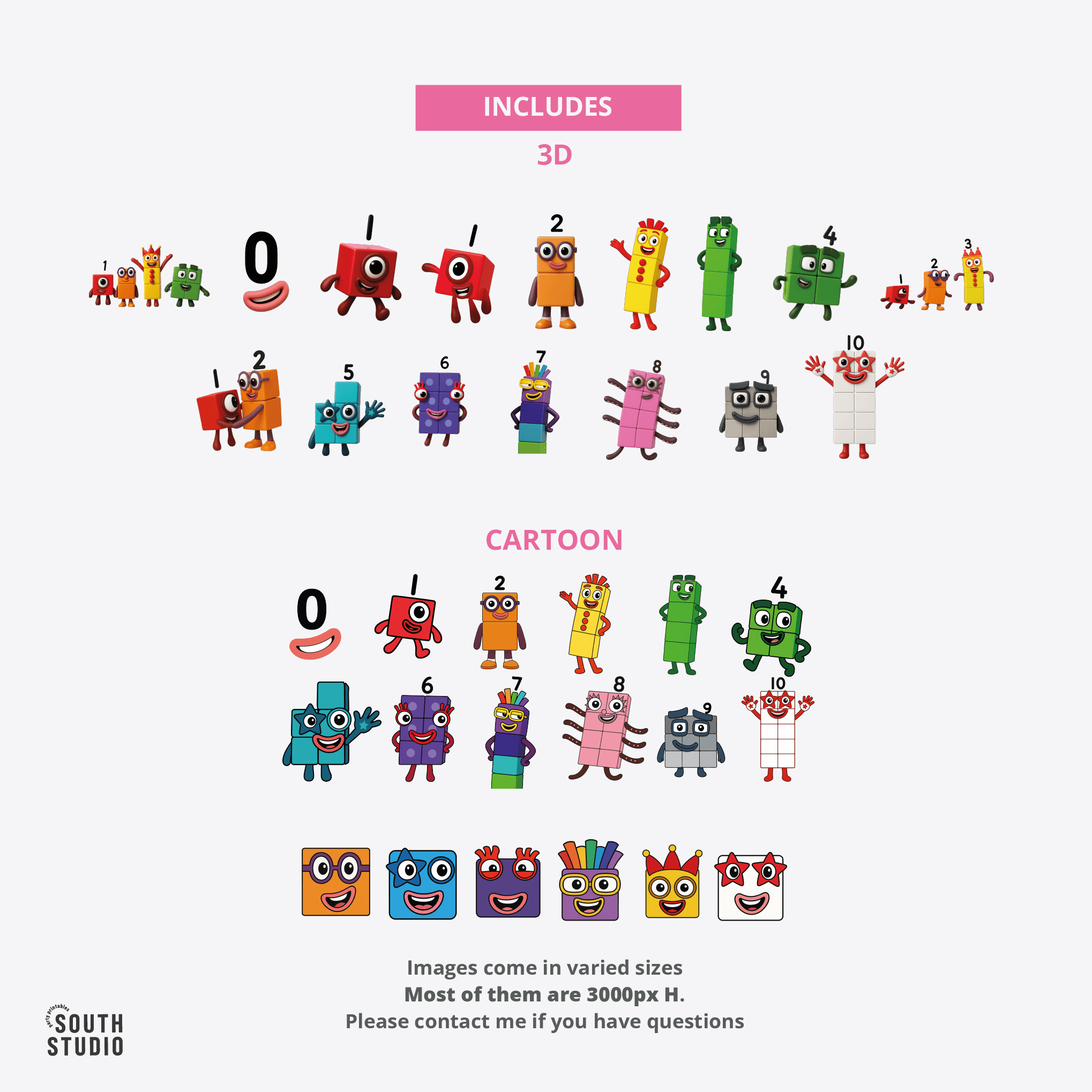 Numberblocks PNG Clipart, Number blocks png images | Inspire Uplift